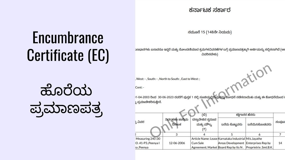 Karnataka - Download EC, RTC, Akarbandh, Sale Deed | Landeed