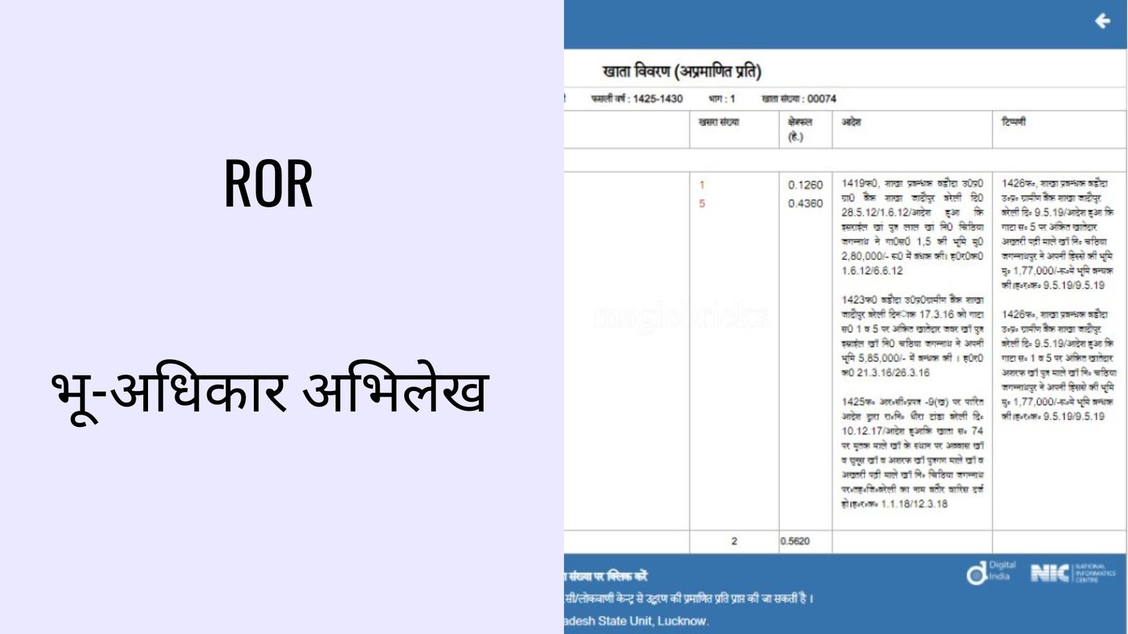 Uttar Pradesh - Download ROR | Landeed