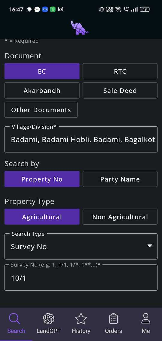 Kaveri Online Website for Property Documents in Karnataka | Landeed