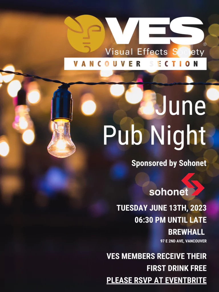Sohonet | Articles | Join us at vancouver VES Pub night sponsored by Sohonet!