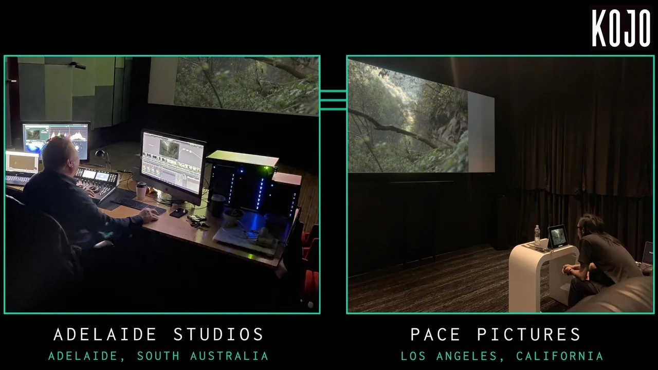 Sohonet | Articles | AUSFILM: kojo streams colour grade live to los angeles