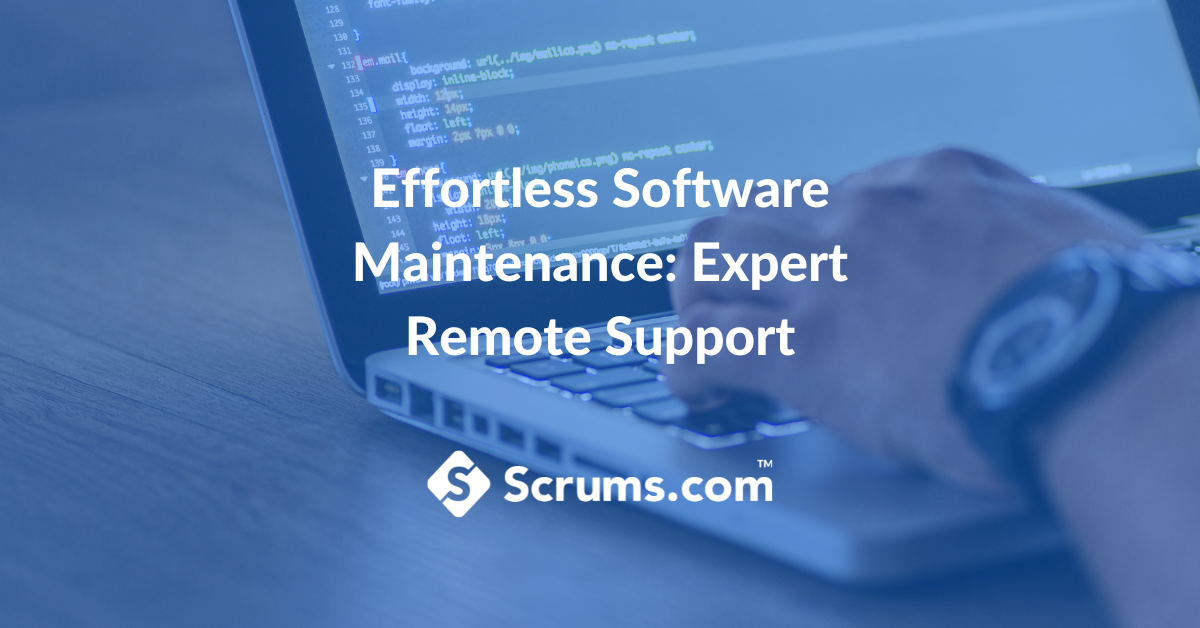 Blog - Effortless Software Maintenance: Expert Remote Support