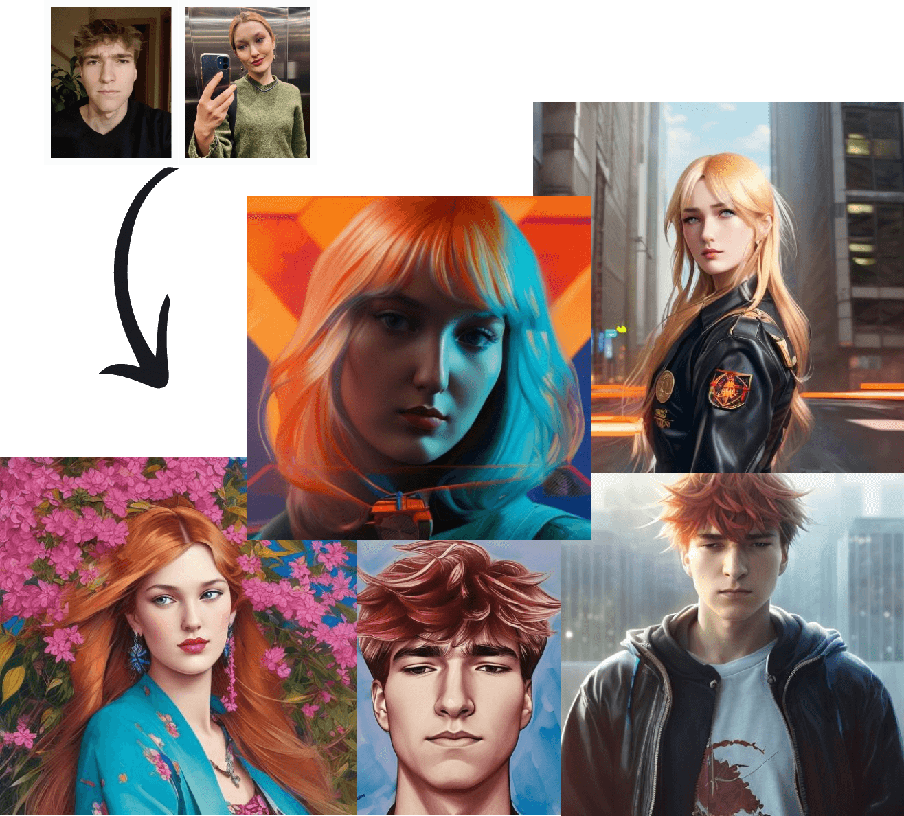 Photo de style avatar IA