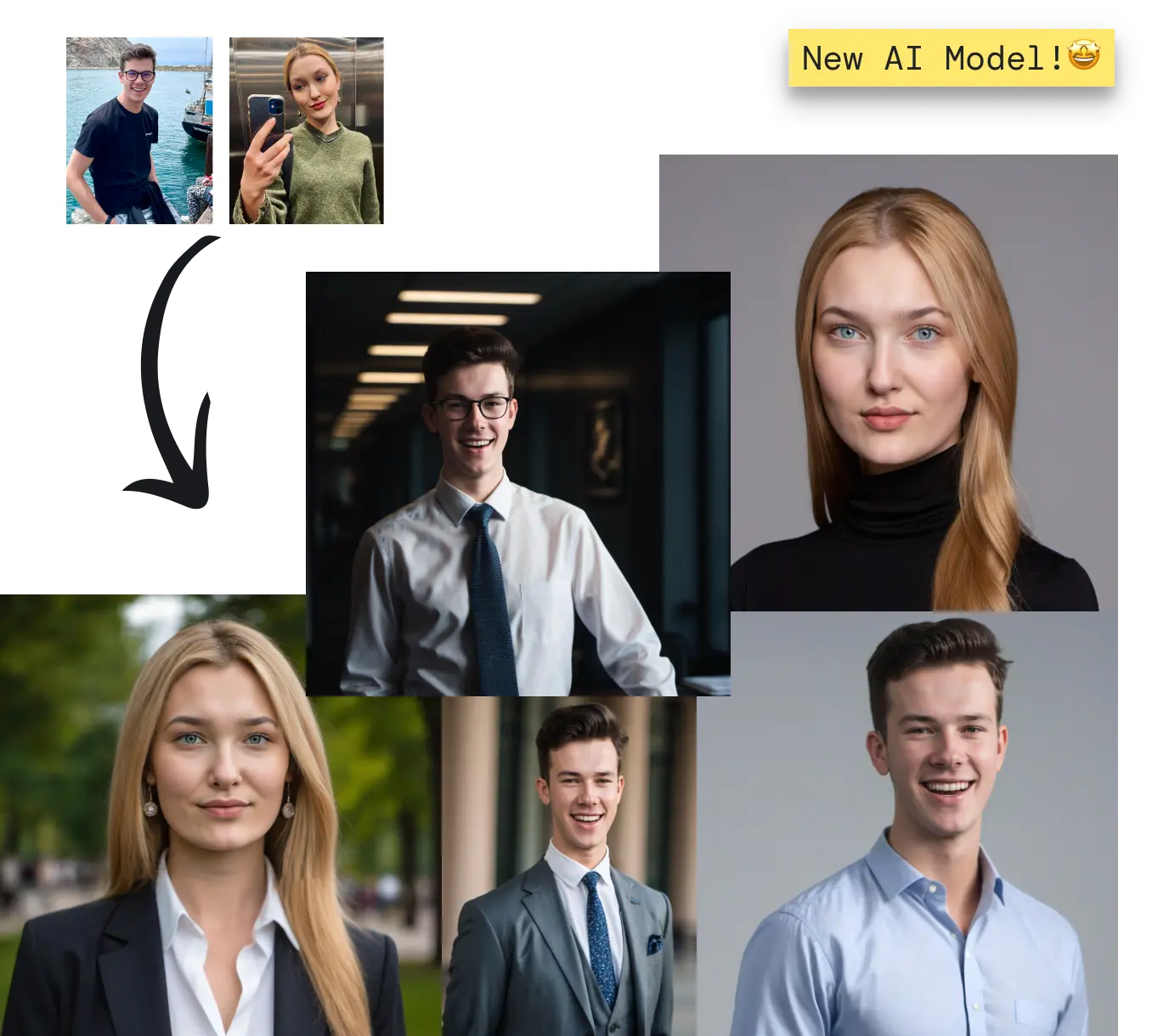 LinkedIn pro headshots with photo AI