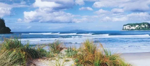 Ebb Tidal Delta Breaking Wave Patterns at Whangamatā, New Zealand - eCoast