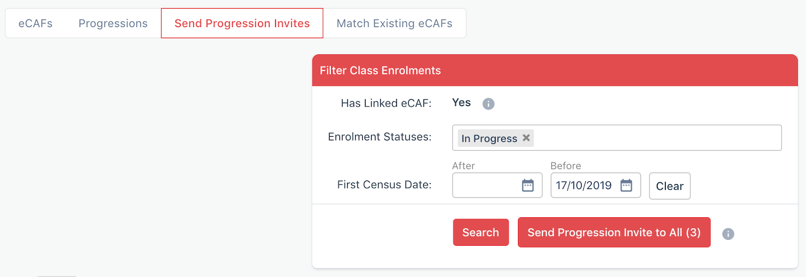 Manage eCAFs with aXcelerate