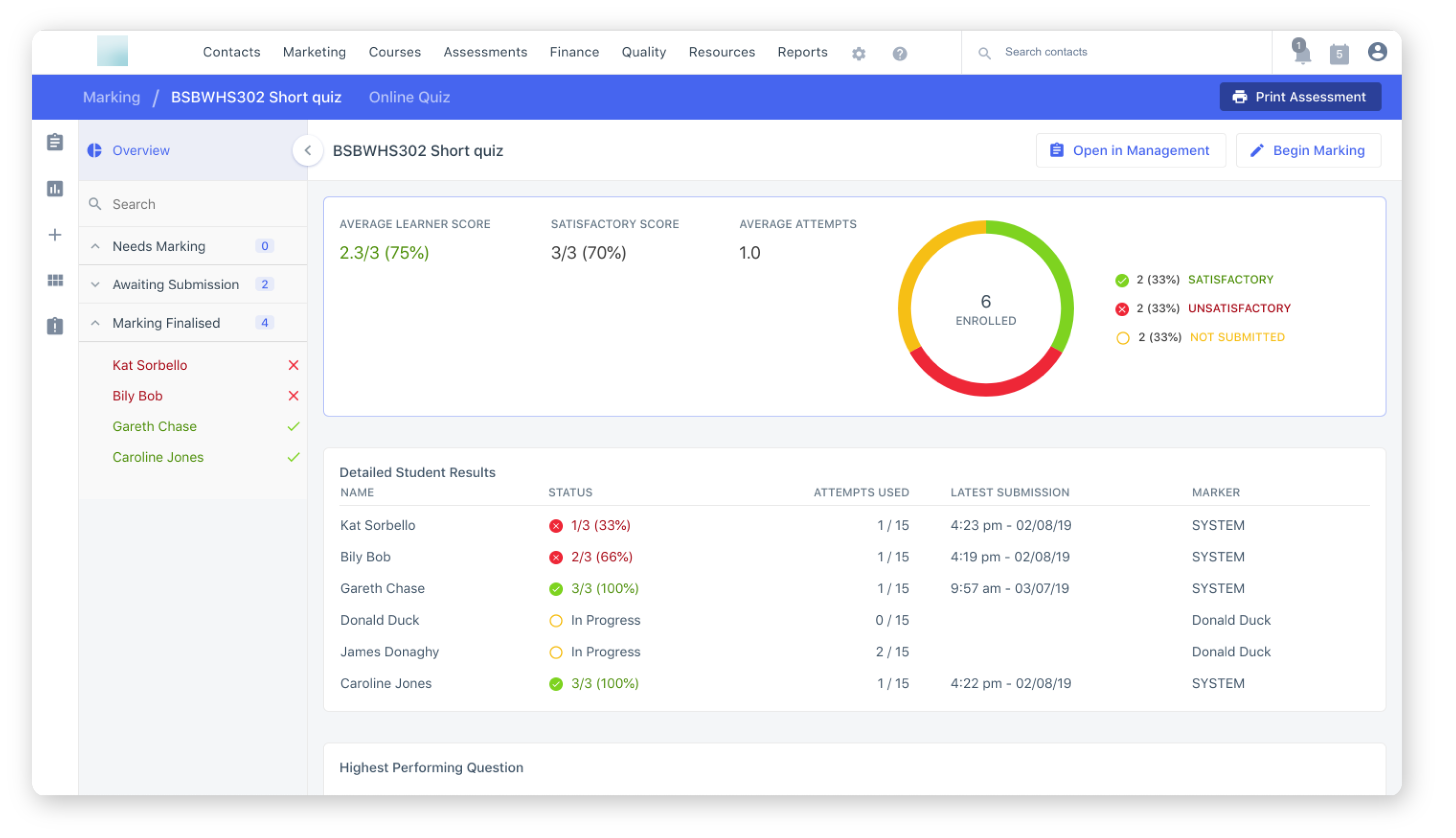 Managing Online Assessments is now easier than ever!