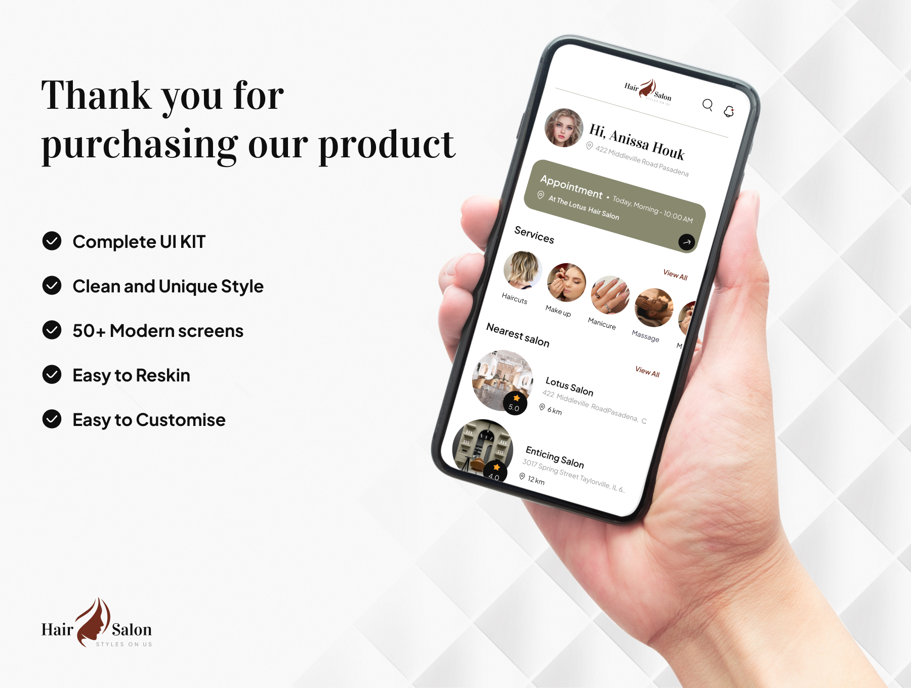 Hair Salon: Barber Appointment App UIKIT