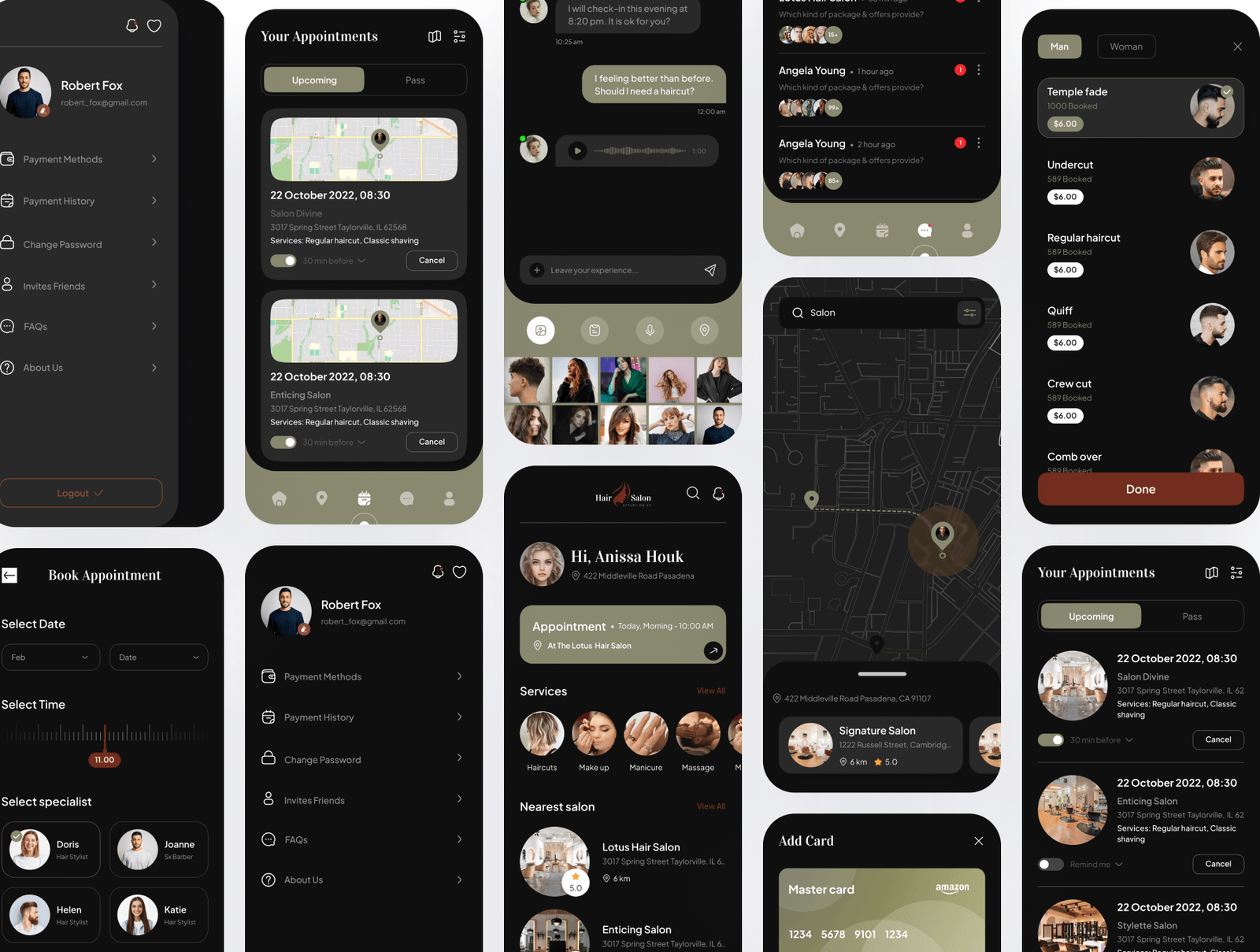 Hair Salon: Barber Appointment App UIKIT