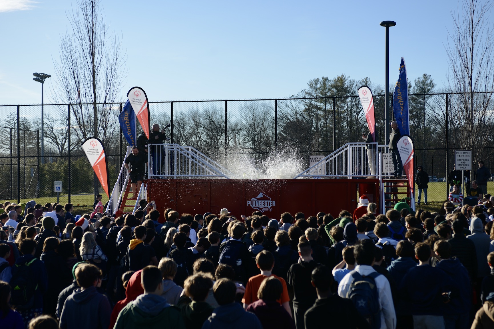 North Reading High School breaks the ice as first school to plunge in Bear Force One | Special ...