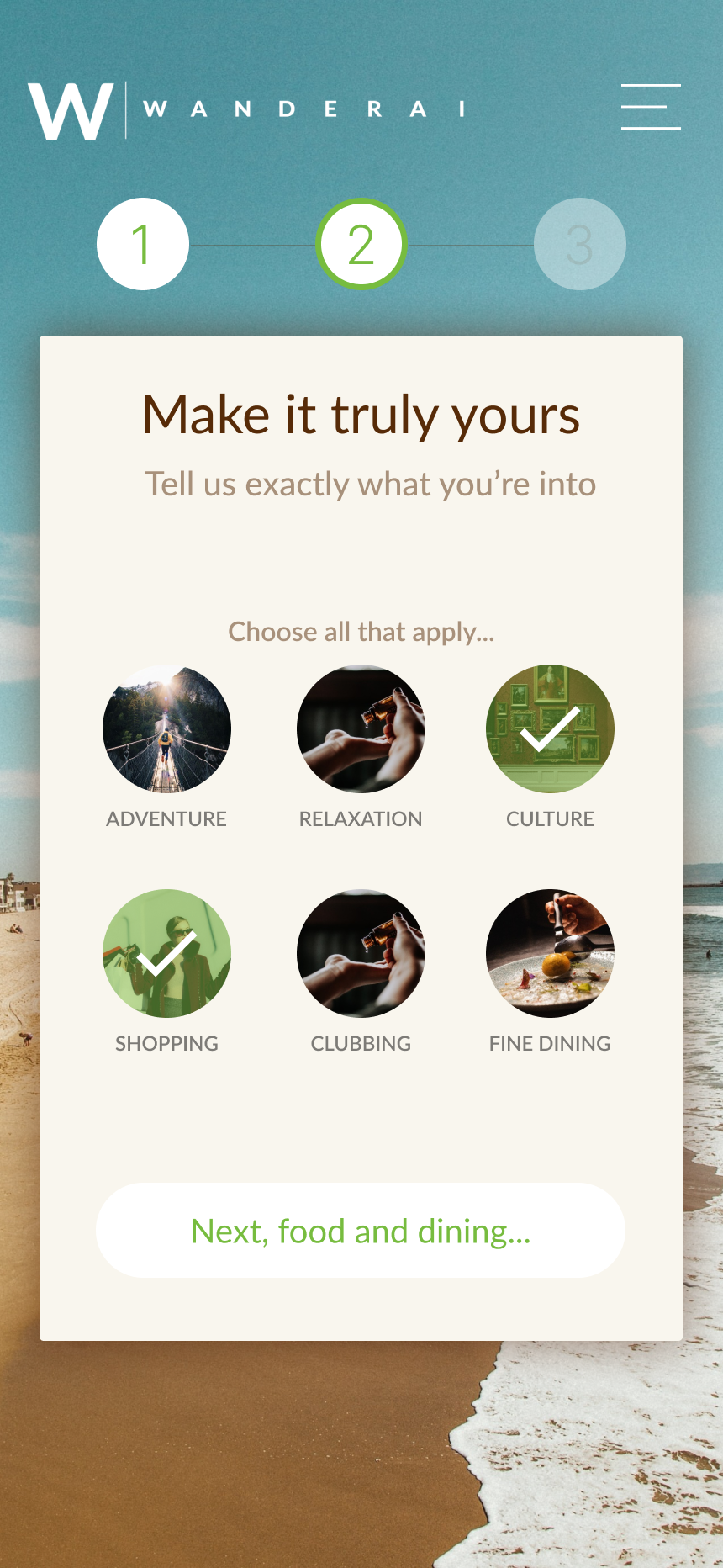 Welcome to Wander AI - Member Dashboard