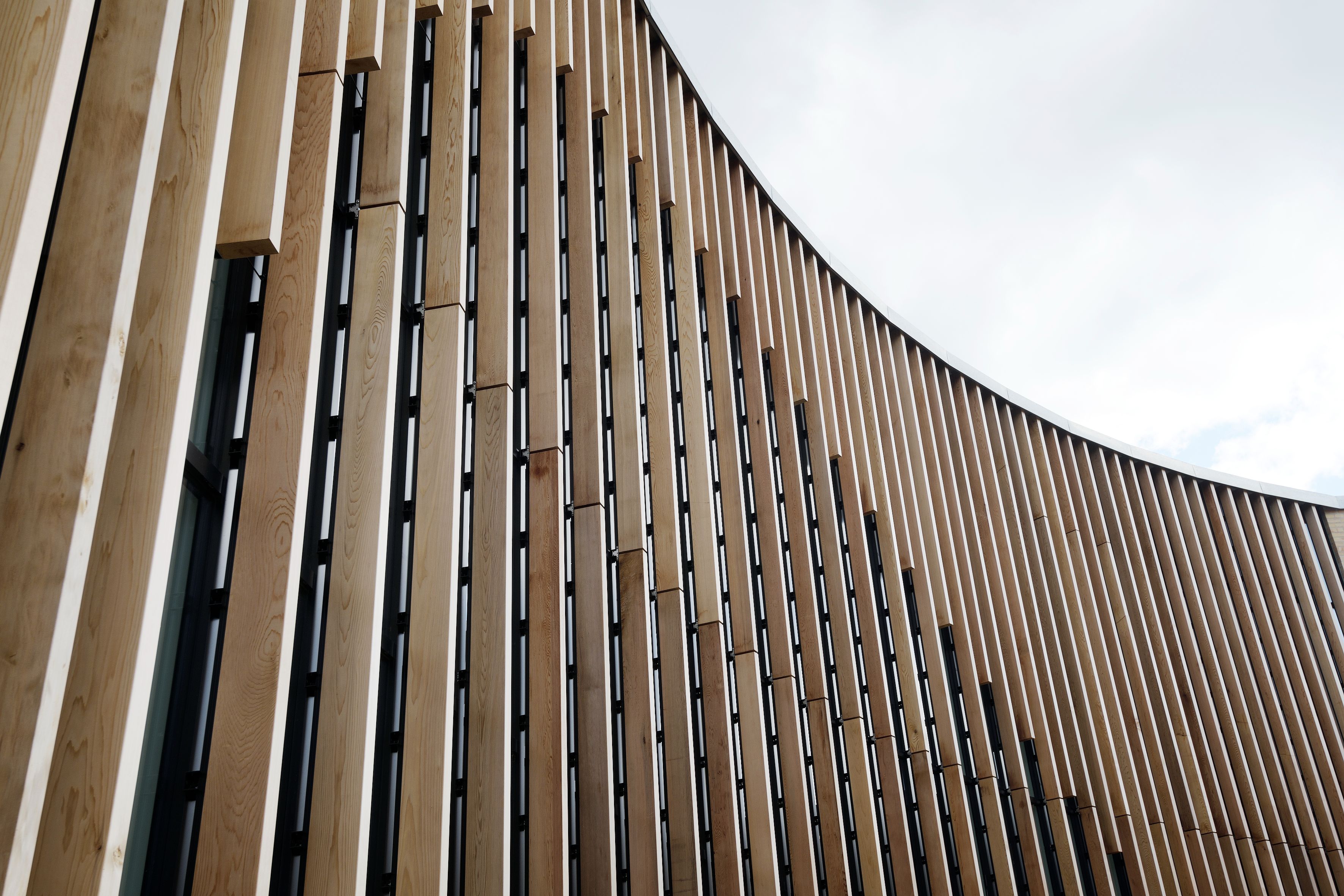 Nordisk profil facadeprojekt - Horsens Gymnasium, Woodfac Click