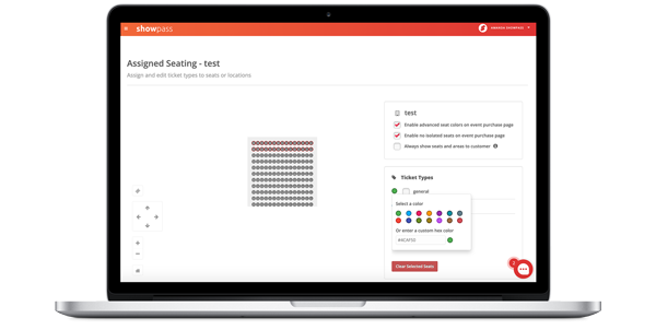 Custom Ticket Colours for Assigned Seating | Ticketing Product Updates ...