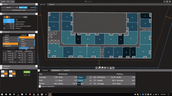 TestFit 2.0: Building Configurator