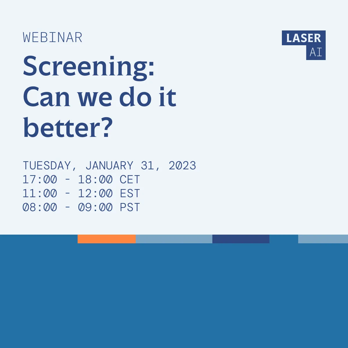 Laser AI Webinars: The best AI research tools for healthcare