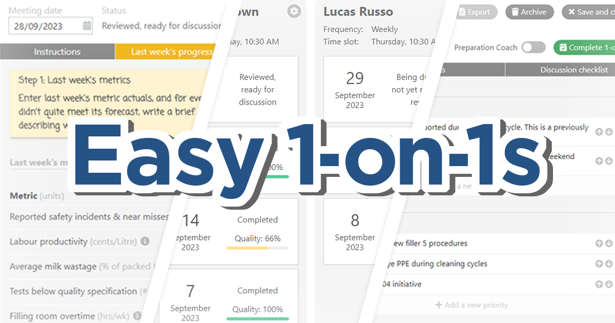 Easy 1-on-1s - Overview