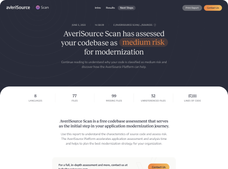 AveriSource - AI-Powered, Data-Driven Application Modernization