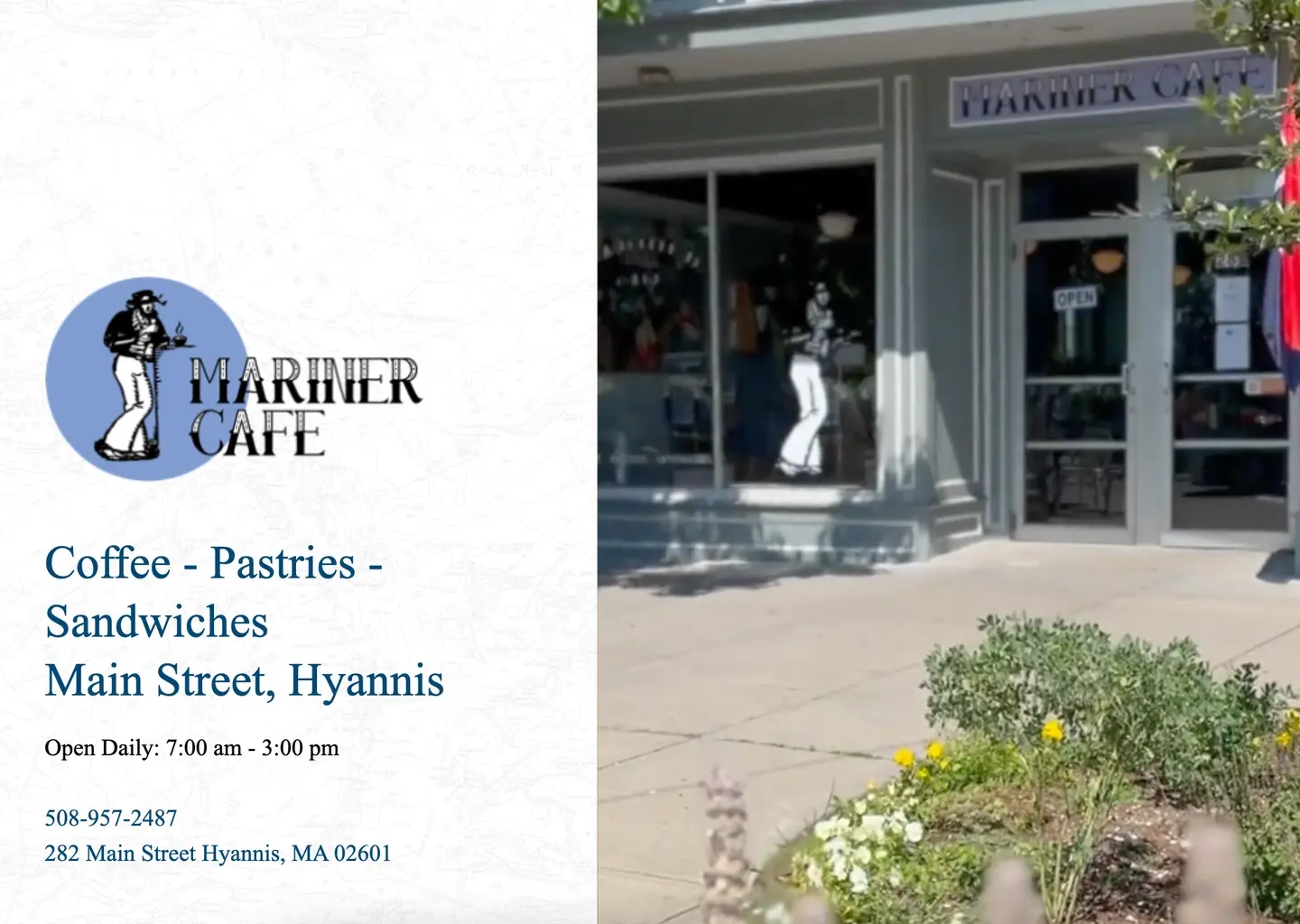 Mariner Cafe | Narrow Labs Web Design Inspiration