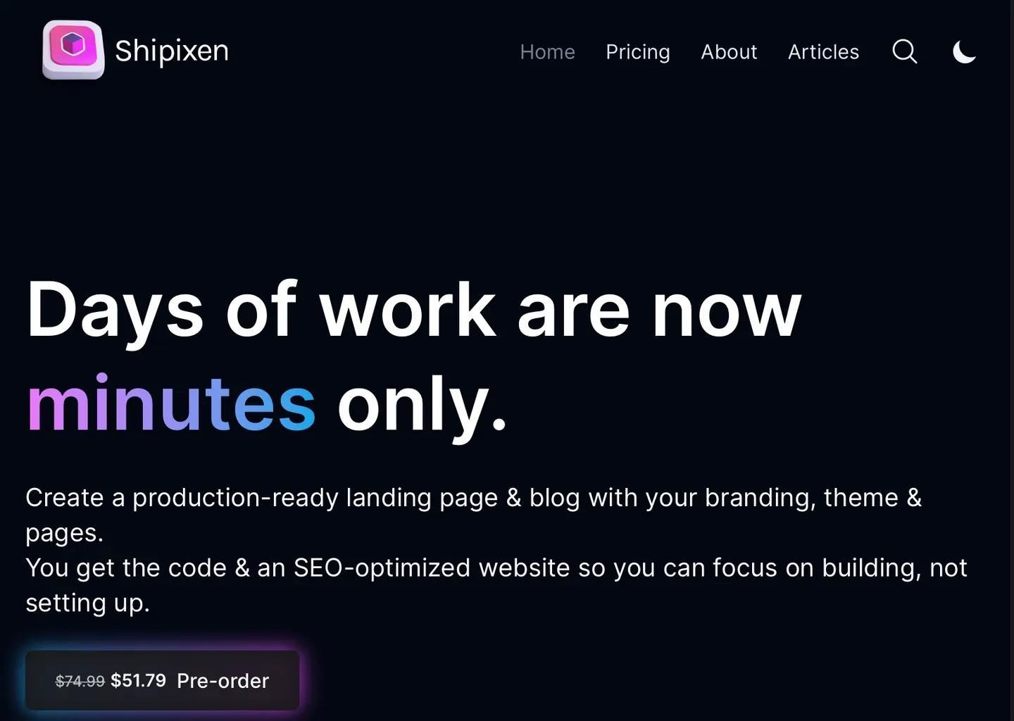 Shipixen | Narrow Labs Web Design Inspiration