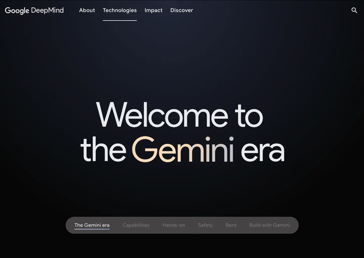 Gemini - Google DeepMind | Narrow Labs Web Design Inspiration