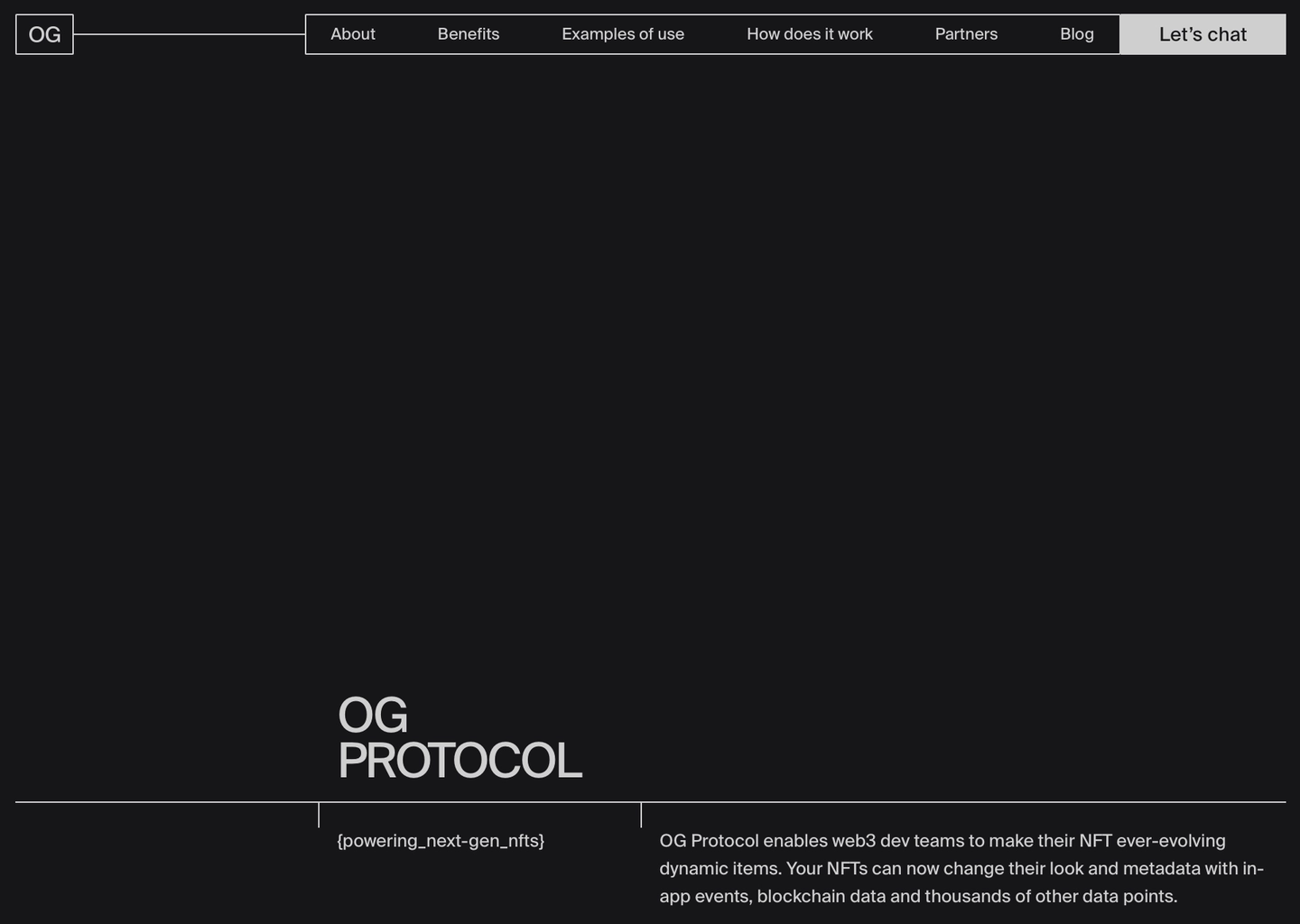 OG Protocol | Narrow Labs Web Design Inspiration