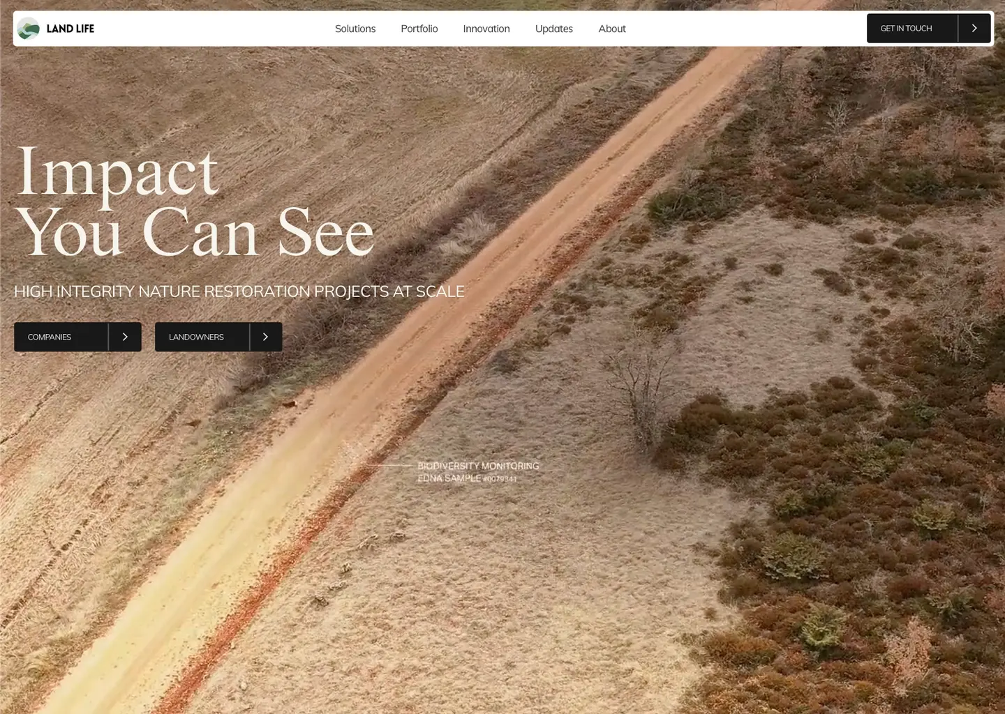 Land Life | Narrow Labs Web Design Inspiration