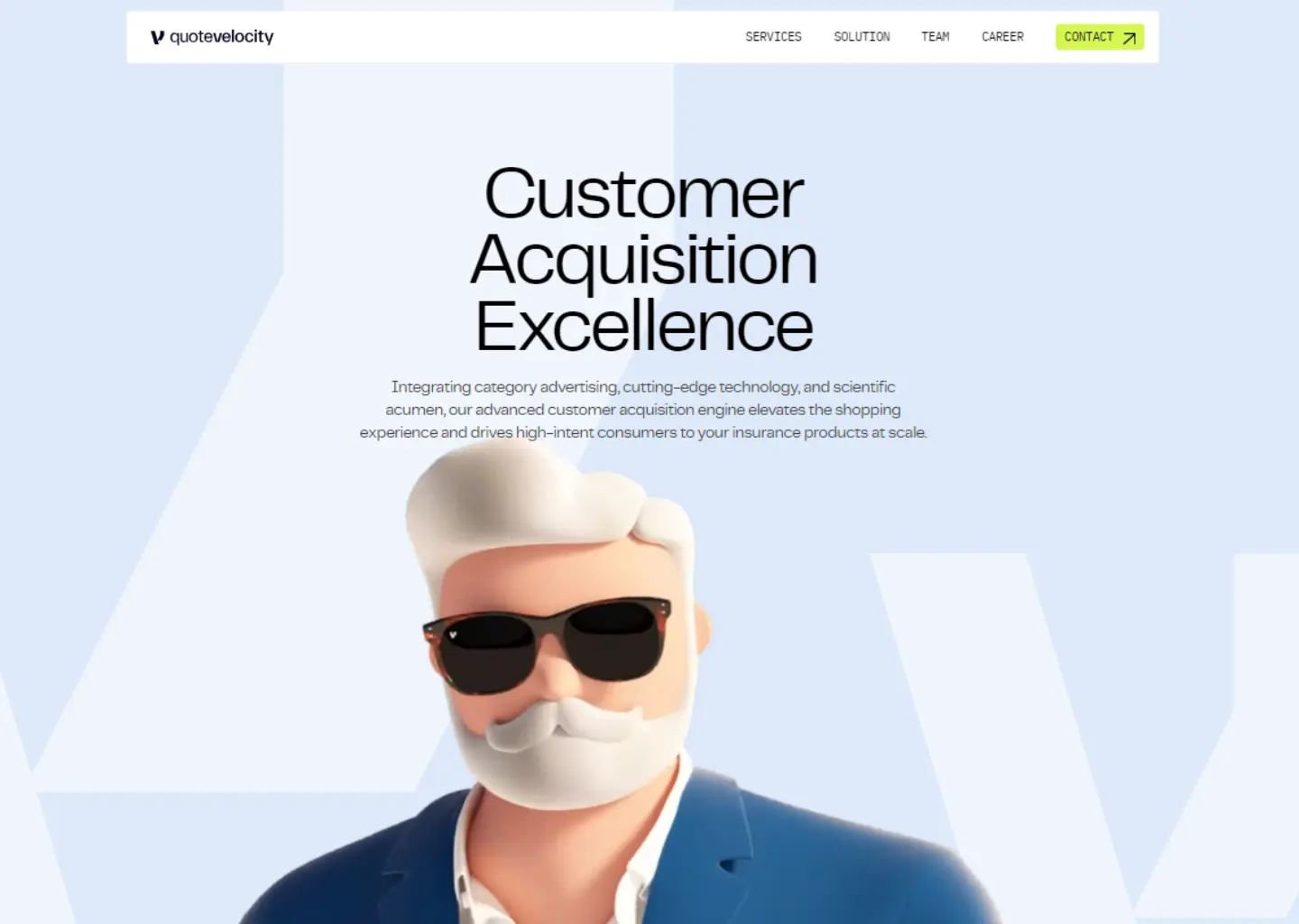 Quote Velocity | Narrow Labs Web Design Inspiration