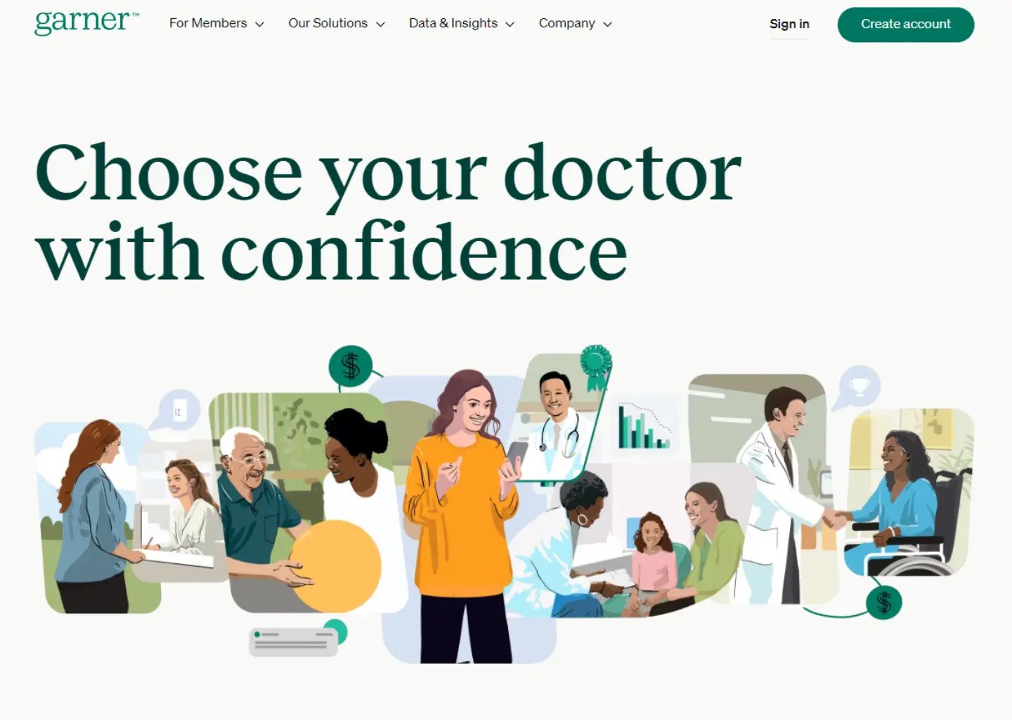 Garner Health | Narrow Labs Web Design Inspiration