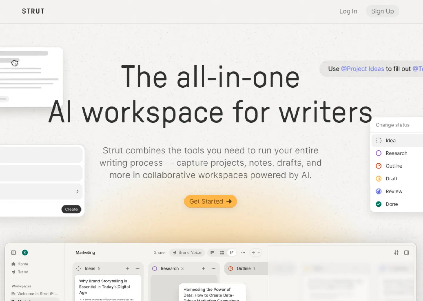 Strut | Narrow Labs Web Design Inspiration