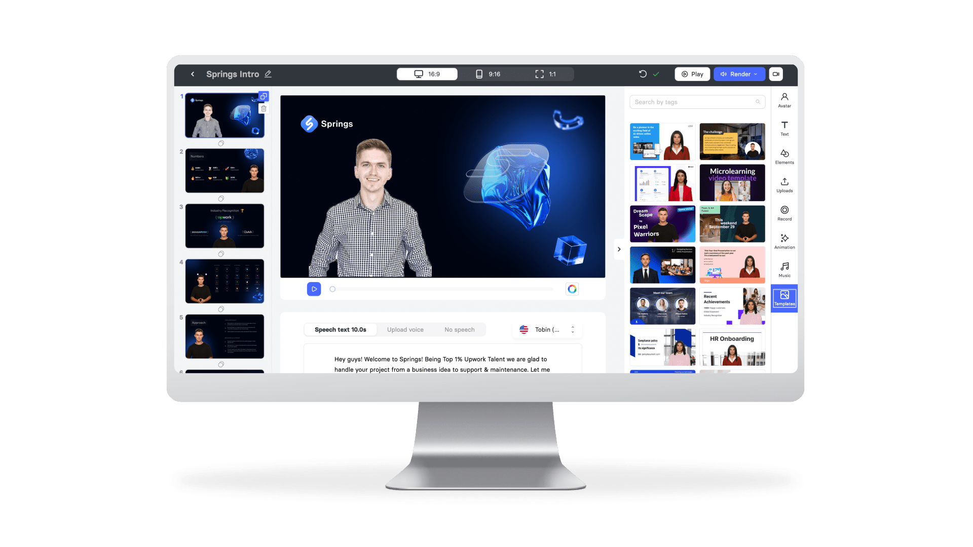 AI Text-to-Video Generation Tool - Springs Case Study