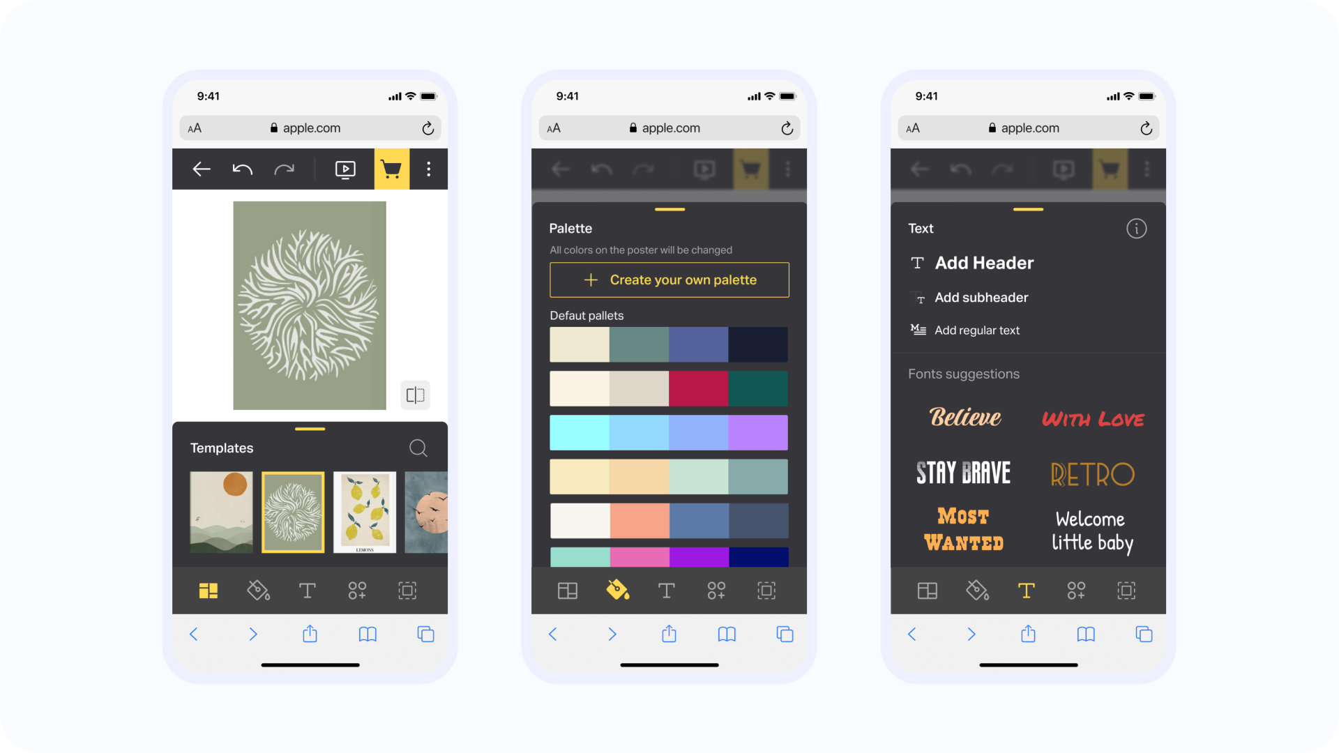 Web Editor UI Design - Springs Case Study