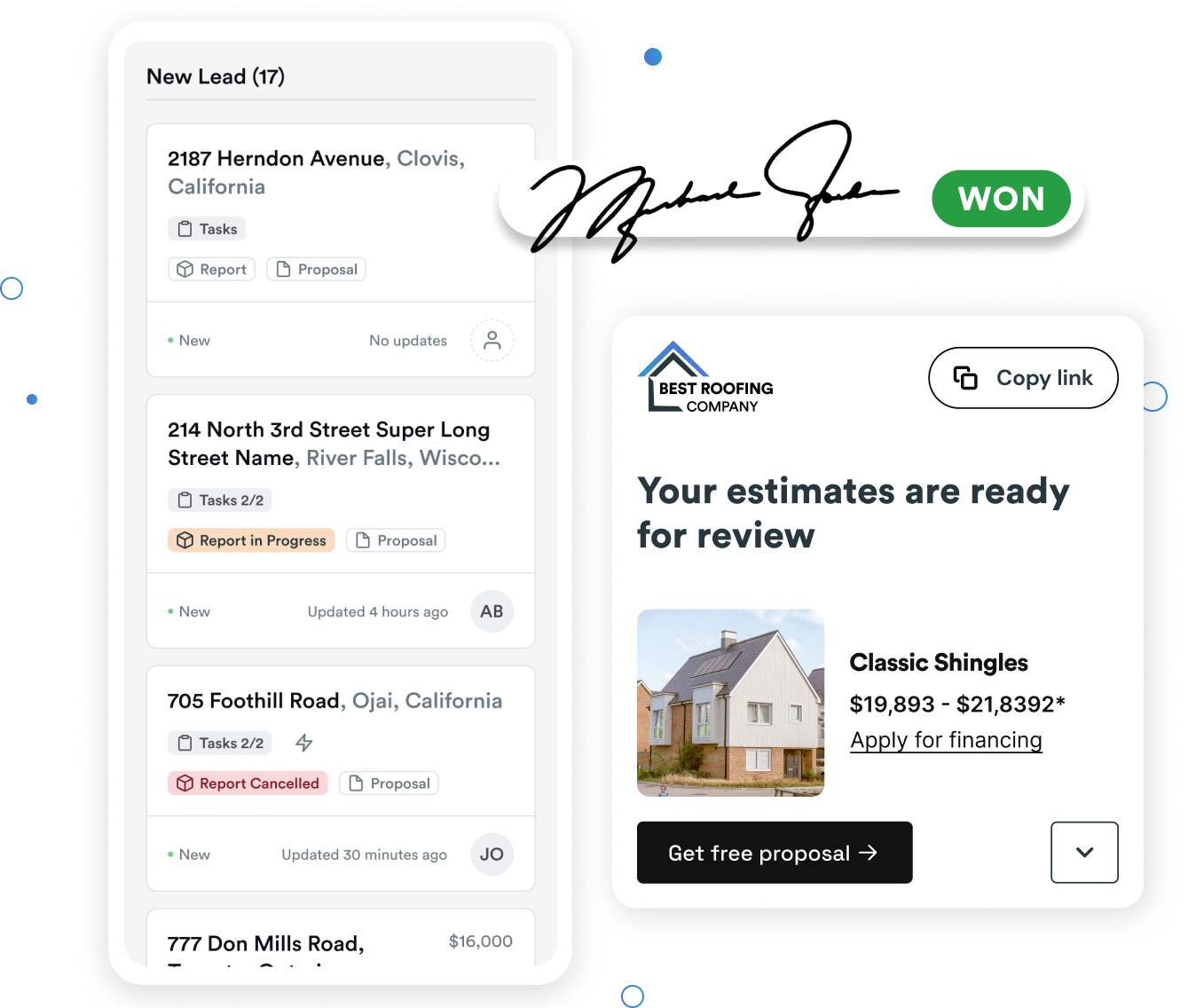Instant Roof Estimate Software | Roofr