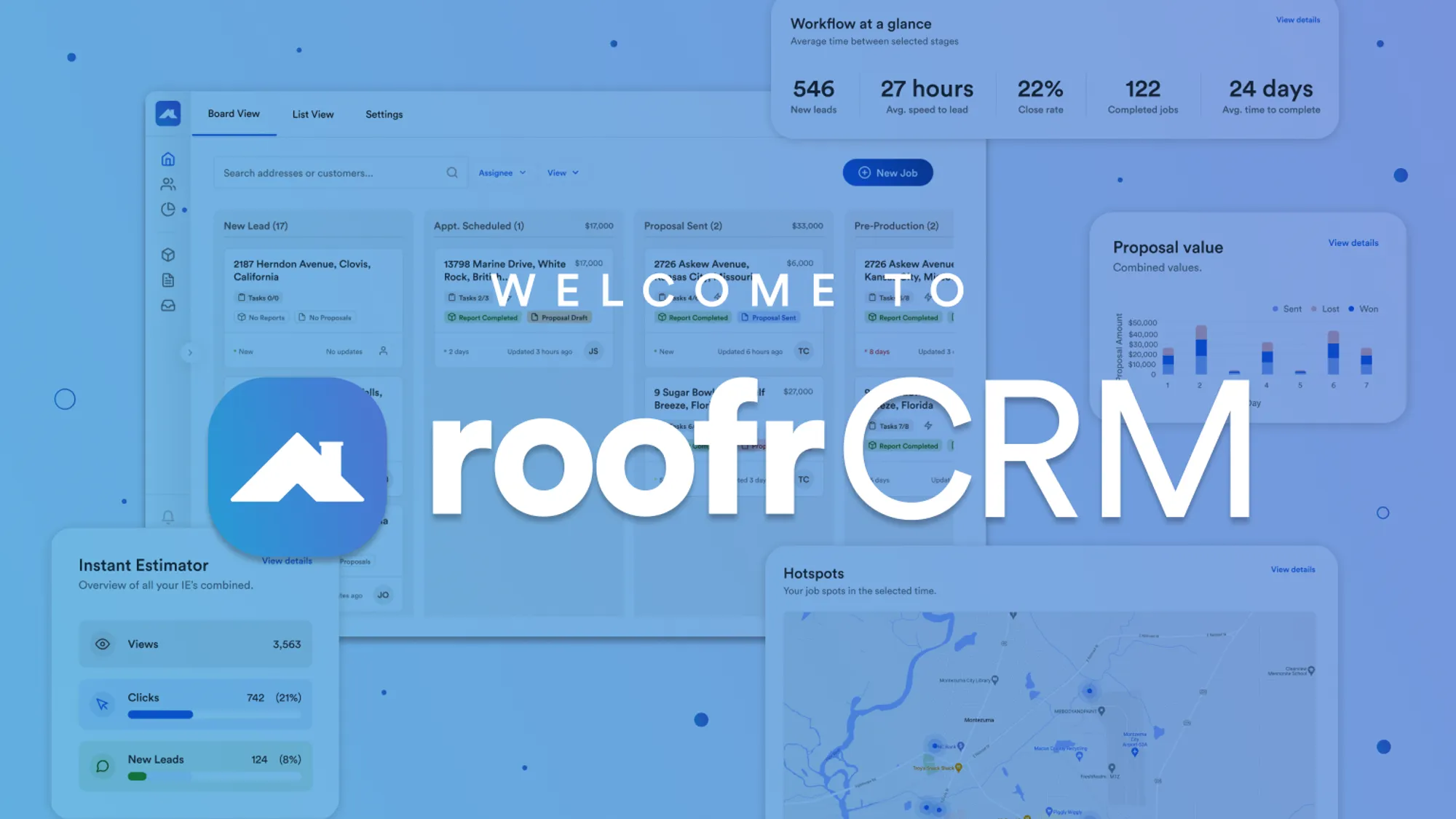 The #1 Roofing CRM | Roofr