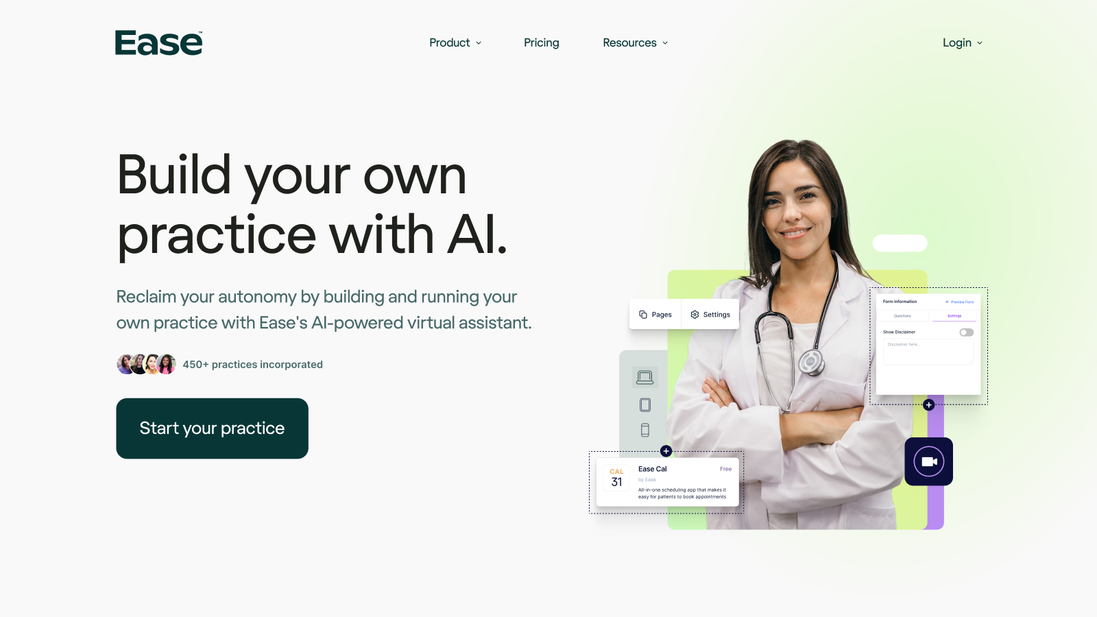 An AI-powered assistant for starting and running a private practice | Ease