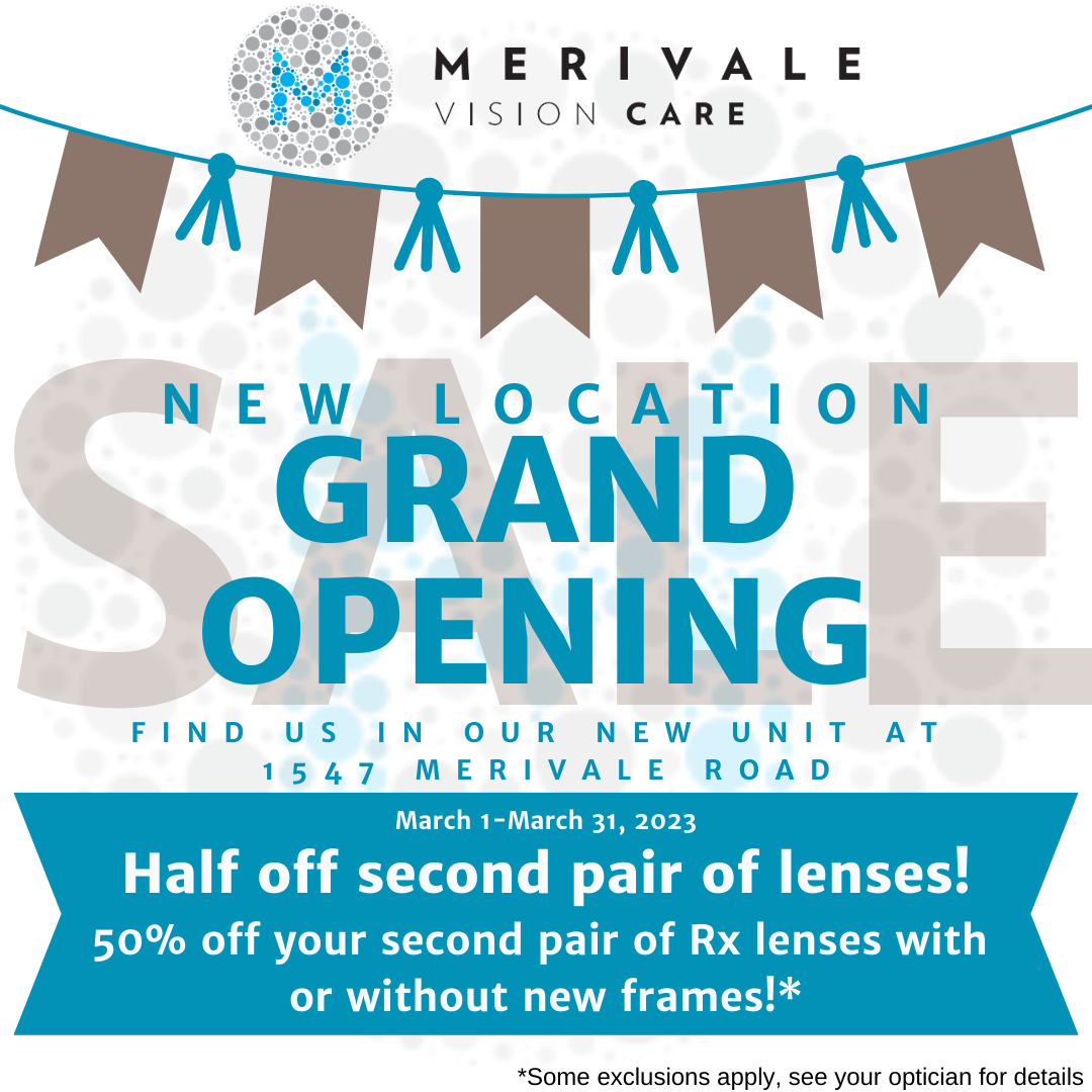 Merivale Vision Care’s NEW Grand Opening Sale | Blog | Merivale Vision Care