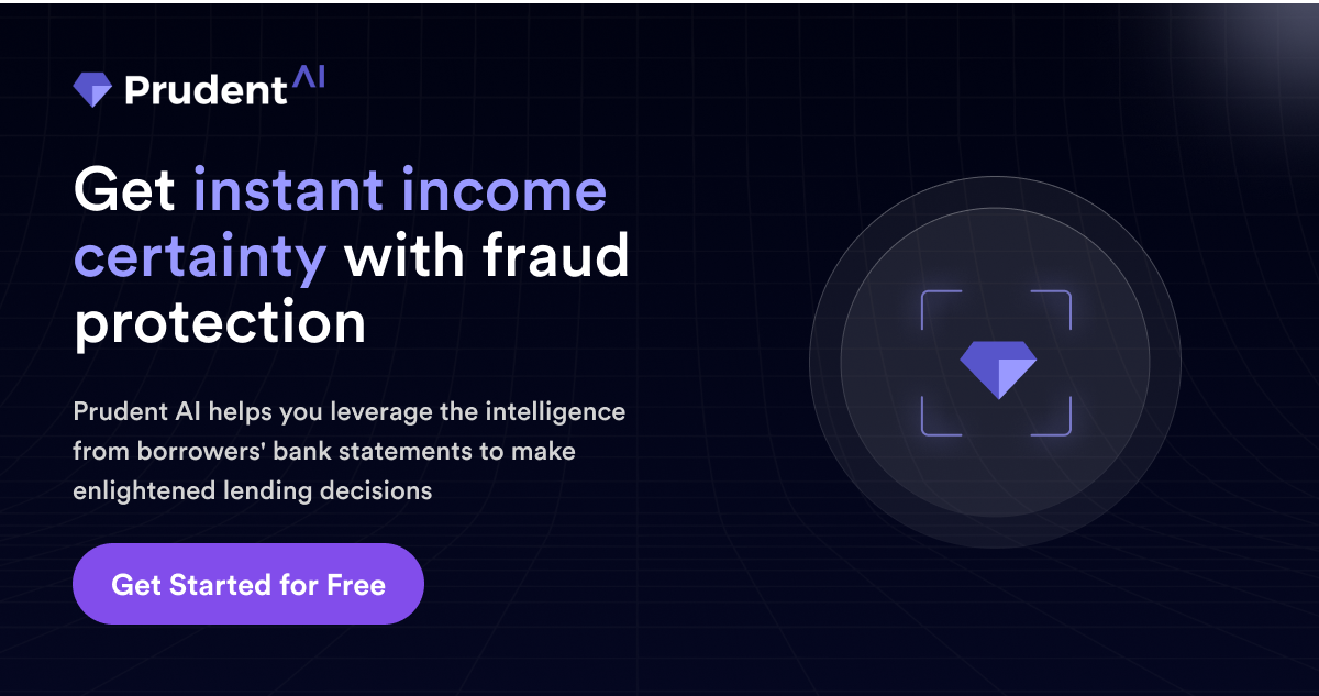 Prudent AI | Get instant income certainty with fraud protection