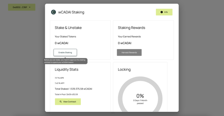 CADAICO | CADAI Staking Platform: How-To