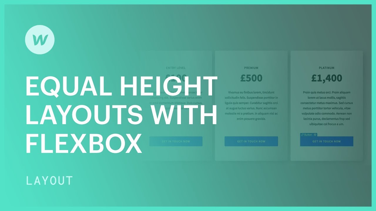 Equal Height Layouts With Flexbox Webflow University Documentation