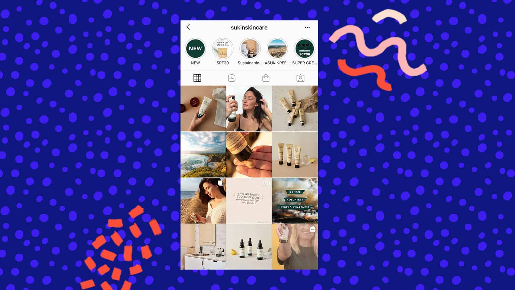 How top skincare brands use Instagram to engage their audience