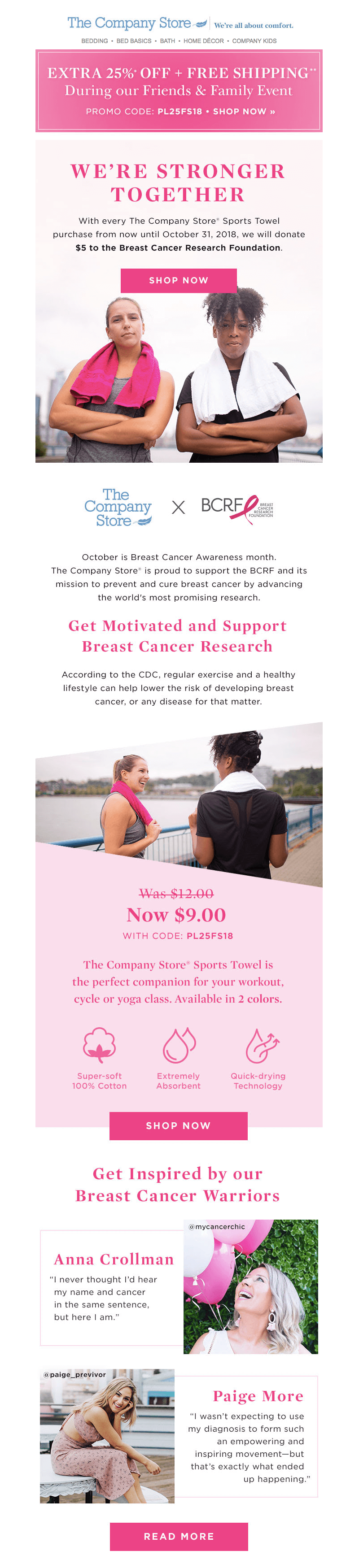 9 Breast Cancer Awareness Month Emails That Show Us How to Connect