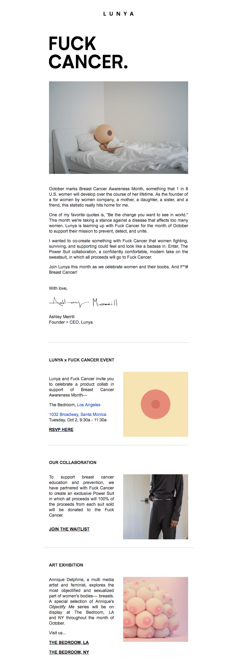 9 Breast Cancer Awareness Month Emails That Show Us How to Connect