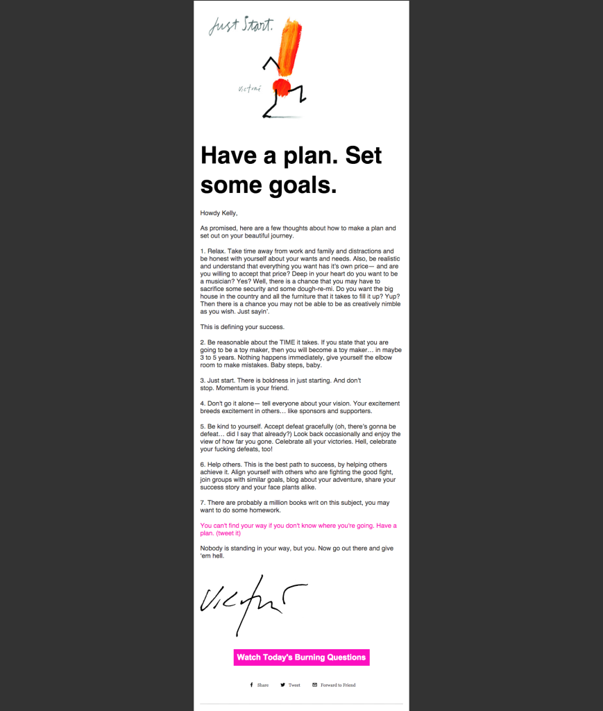 Best practices for formatting text-heavy emails