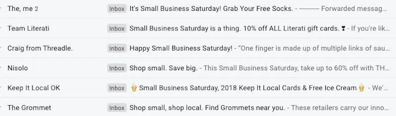 Small Business Saturday Email Ideas to Make Your Local Business Stand Out