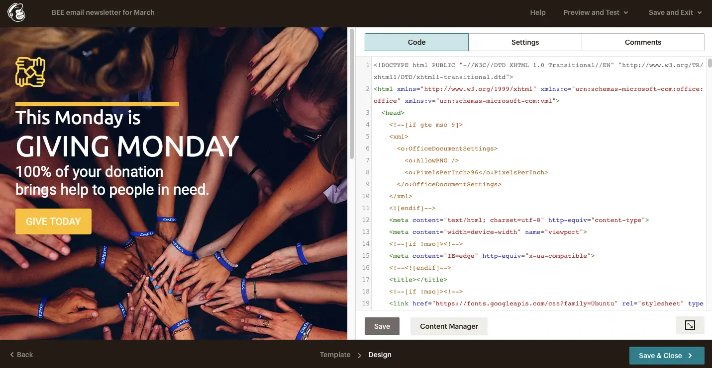 Tutorial: How to Use BEE's Free Mailchimp Templates to Create a ...