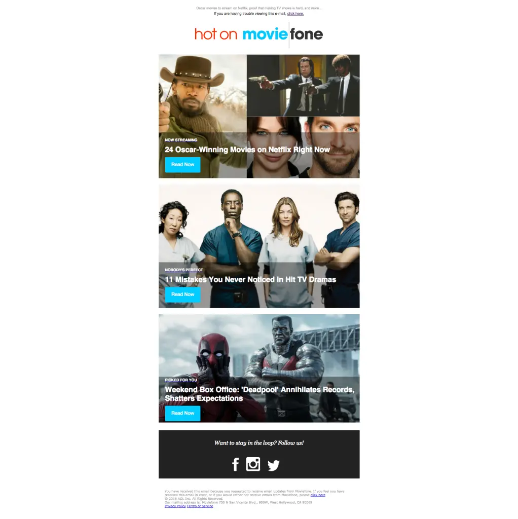 Top Email Design Tips for Movie Promotions