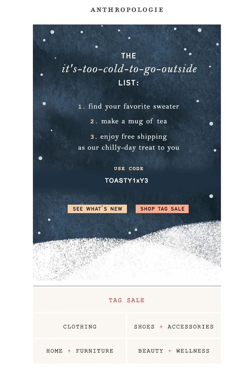 3 Winter Email Campaigns to Send in January and February