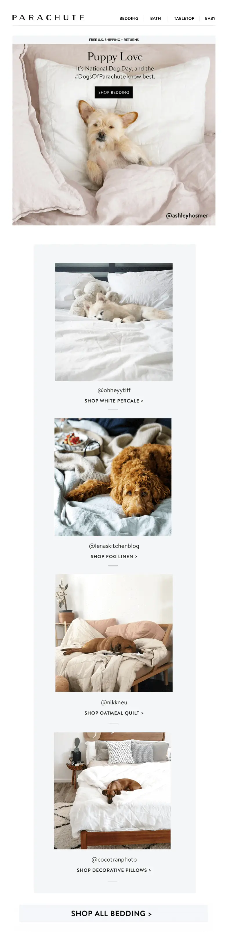 4 Fresh Modern Furniture Email Designs