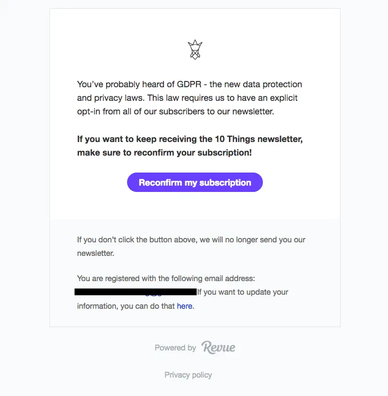 GDPR Emails You Actually Want to Read
