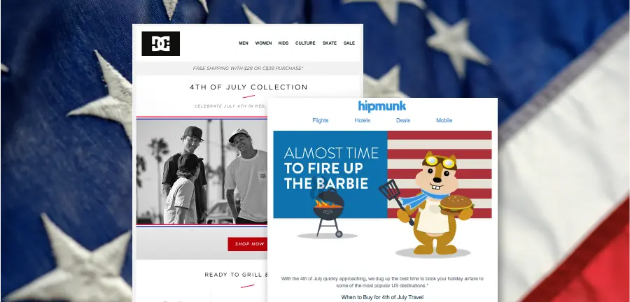 Patriotic Ideas for 4th of July Email Designs