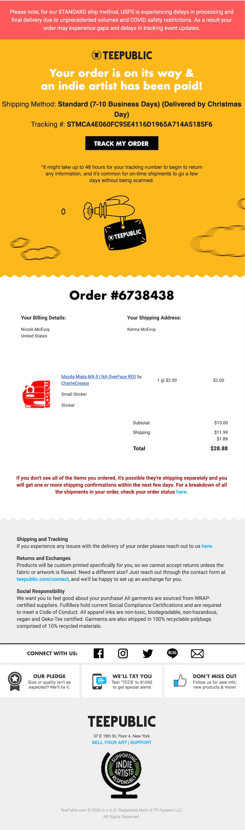 Design Tips for Shipping Confirmation Emails